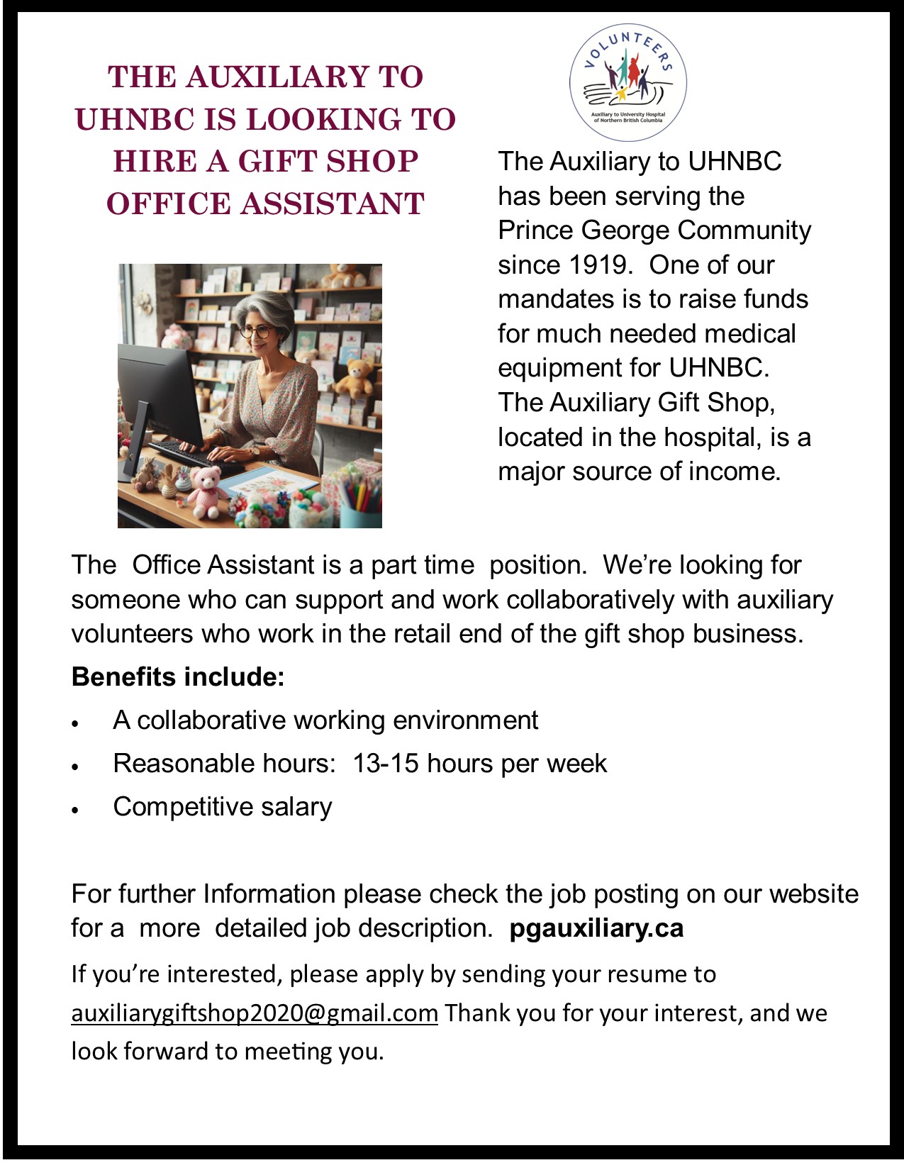 Auxiliary to University Hospital of Northern British Columbia – Serving ...